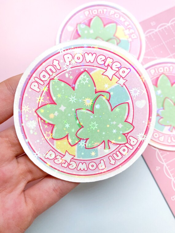 Kawaii Stoner Cute Weed 420 Rainbow Pot Leaf Sticker Car Waterproof Vinyl Decal For Laptop Water ...