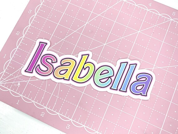 Custom Rainbow Name Sticker Personalized Sticker Rainbow - Etsy
