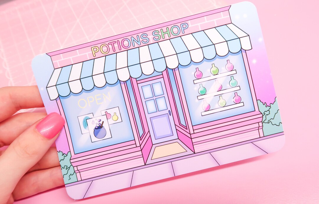 Pastel Potions Shop Cute Mini Print - Etsy
