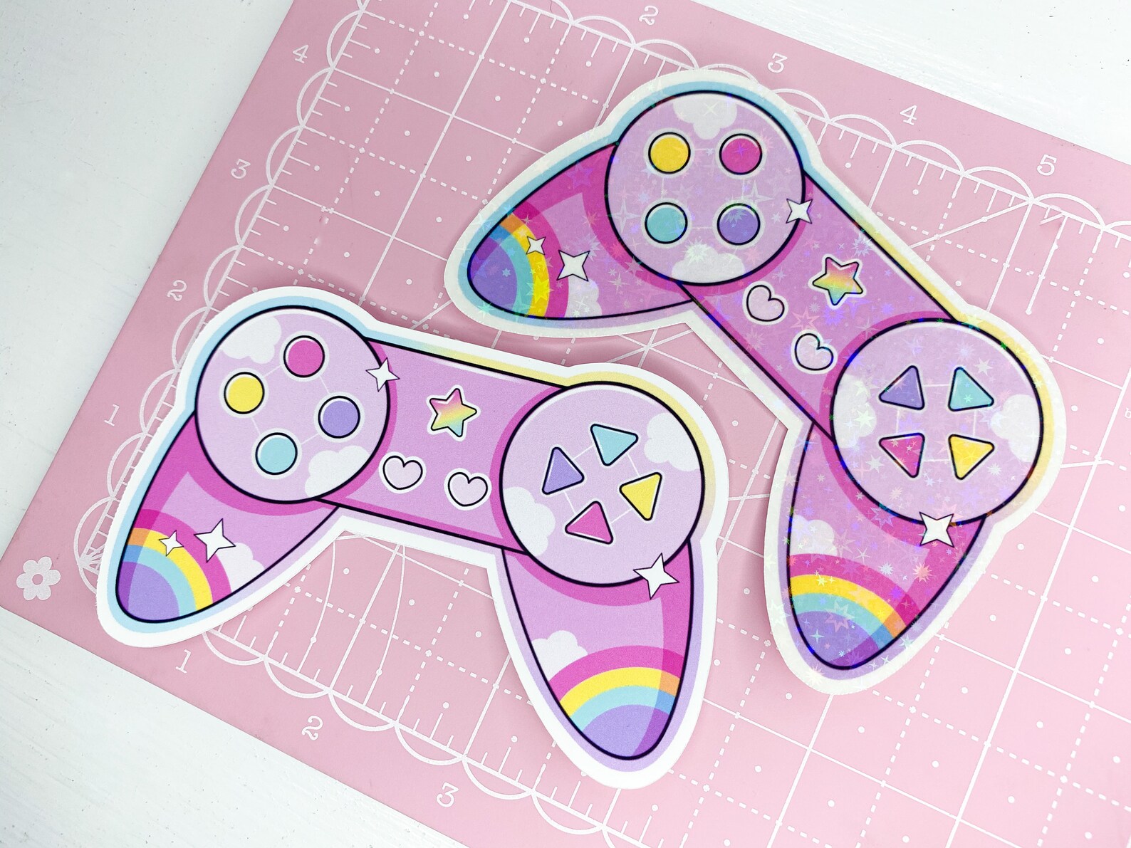 Gamer Girl Rainbow Controller Sticker Kawaii Gaming Laptop - Etsy