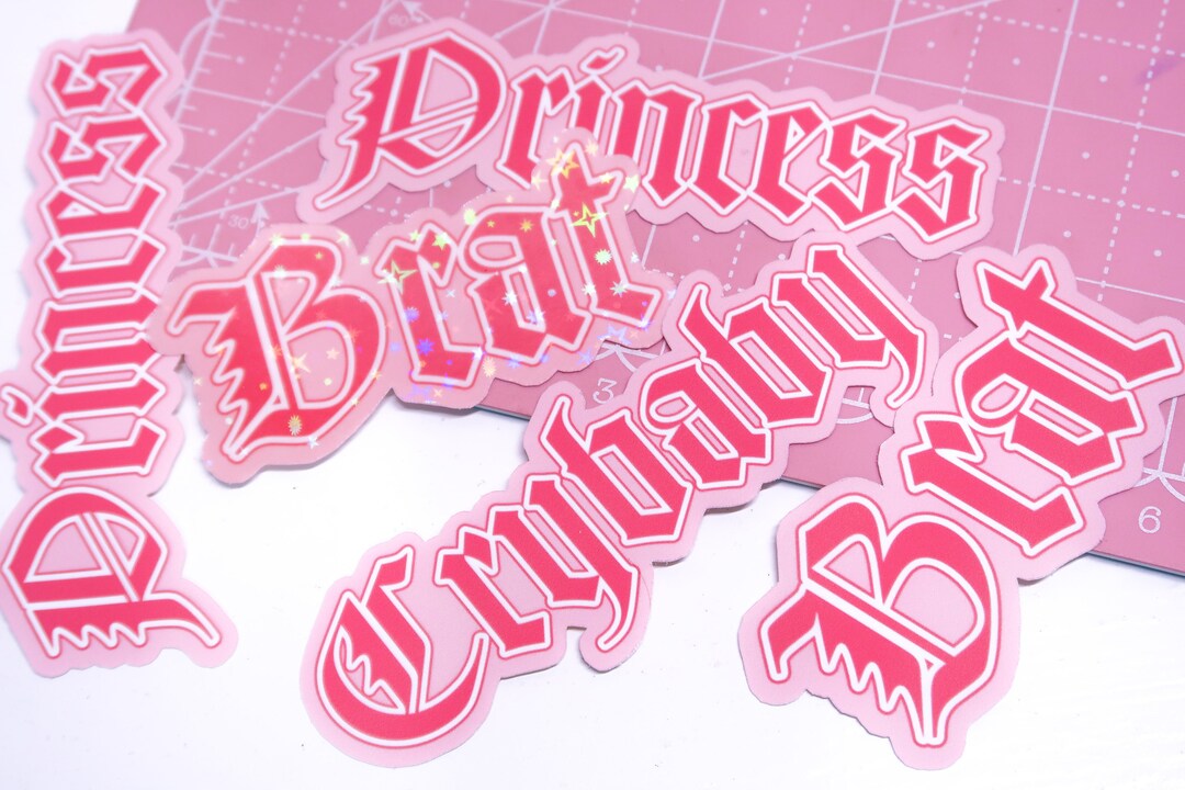 Sassy Brat Princess Stickers Crybaby Kawaii Girl Laptop Stickers ...