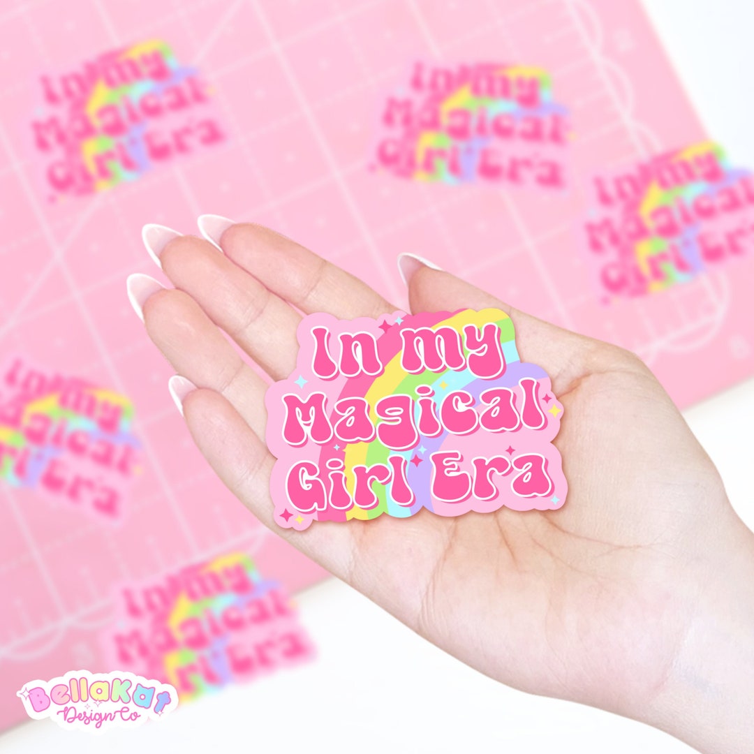 In My Magical Girl Era Cute Rainbow Sticker Kawaii Magical Girl Laptop ...