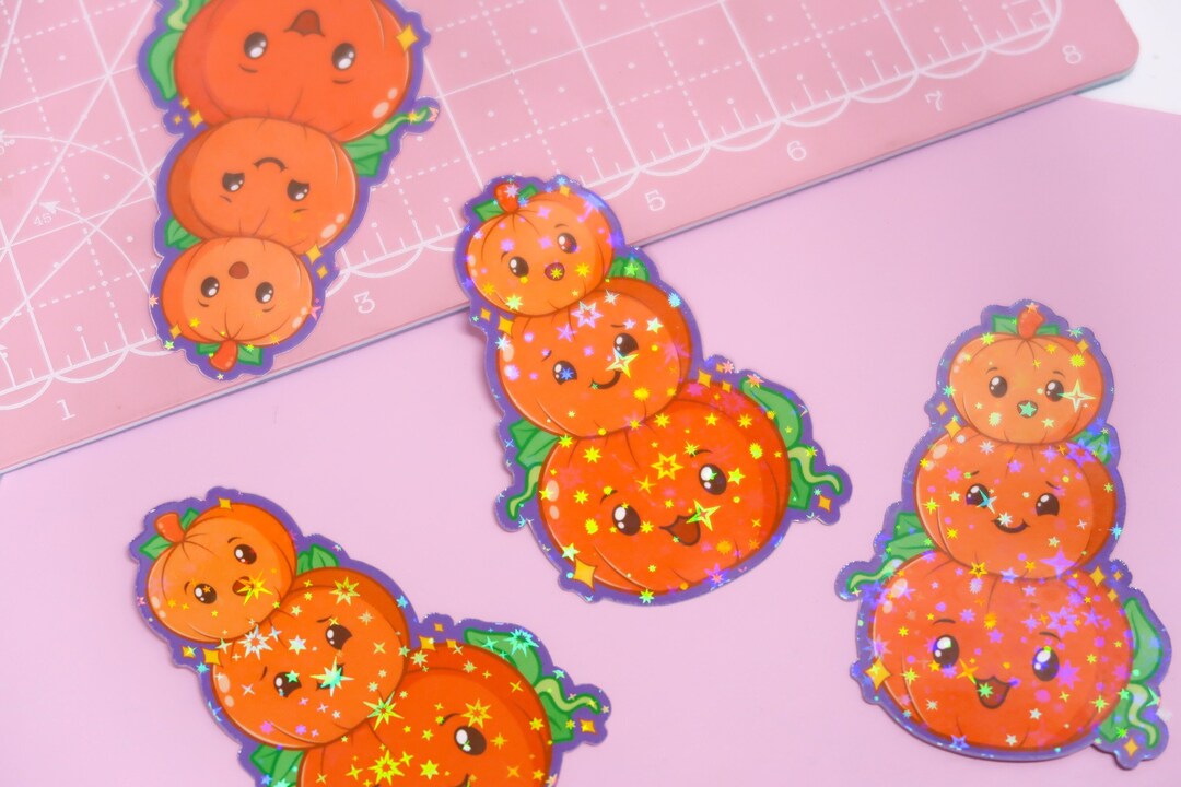 Halloween Happy Pumpkin Patch Sticker Cute Spooky Aesthetic Laptop ...