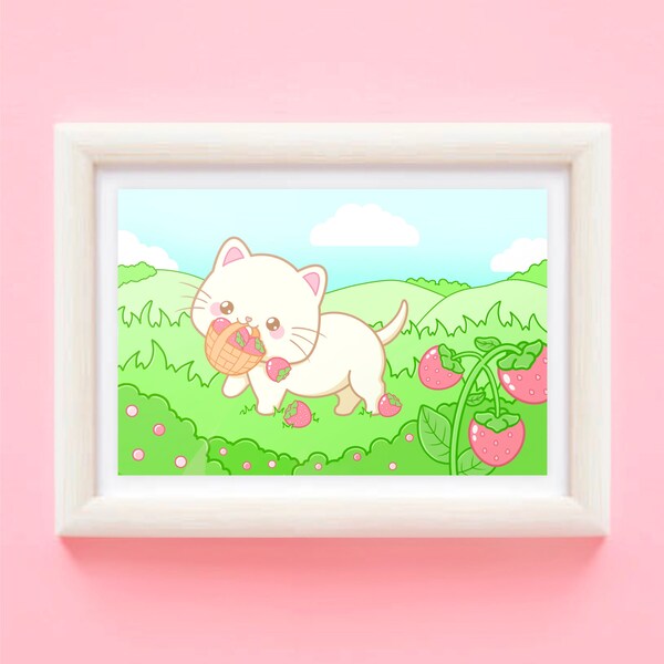 Kawaii Wall Art - Etsy