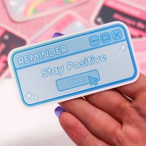 Custom Reminder Popup Sticker Cute Customizable PC Popup - Etsy