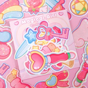 Magical Girl Fantasy Sticker Pack Cute Magical Laptop Stickers Cute ...