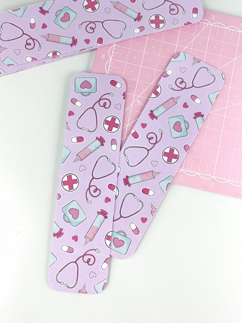 Medical Pastel Bookmark Kawaii Nurse Stationary Cute Self | Etsy