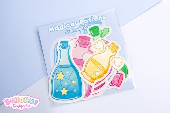 Stickers Paper, Party & Kids Scrapbooking Witchcraft Potion Sticker ...