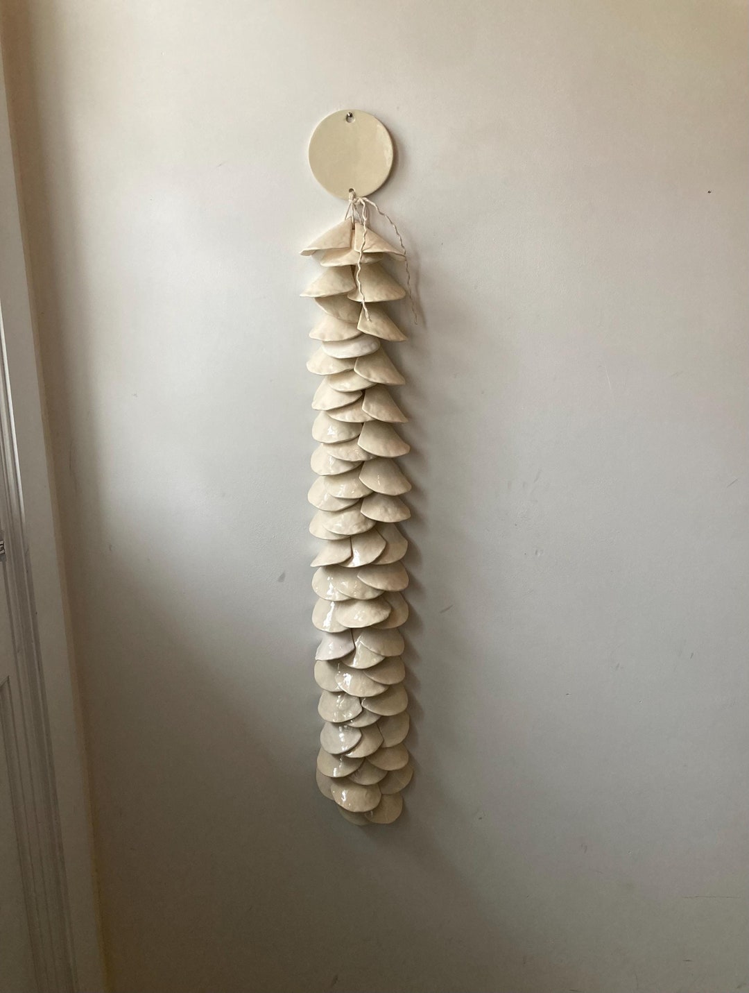 Ceramic Tile Hanging, Ceramic Tile Art, Ceramic Tile Decor, Wabi Sabi ...