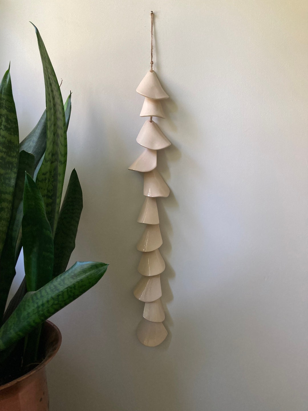 Handmade Ceramic Tile Wall Hanging: Earthy Minimalist Decor - Etsy