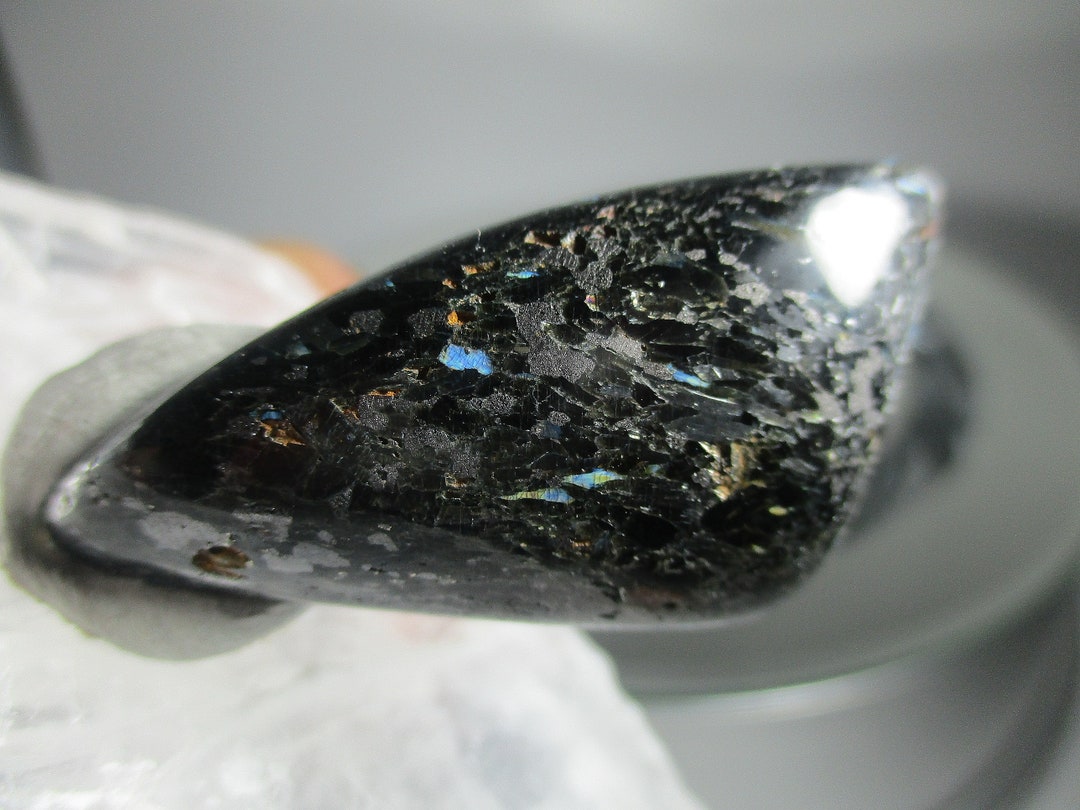 Very Rare. Closed Mine. Genuine Large Greenland Nuummite Freeform ...
