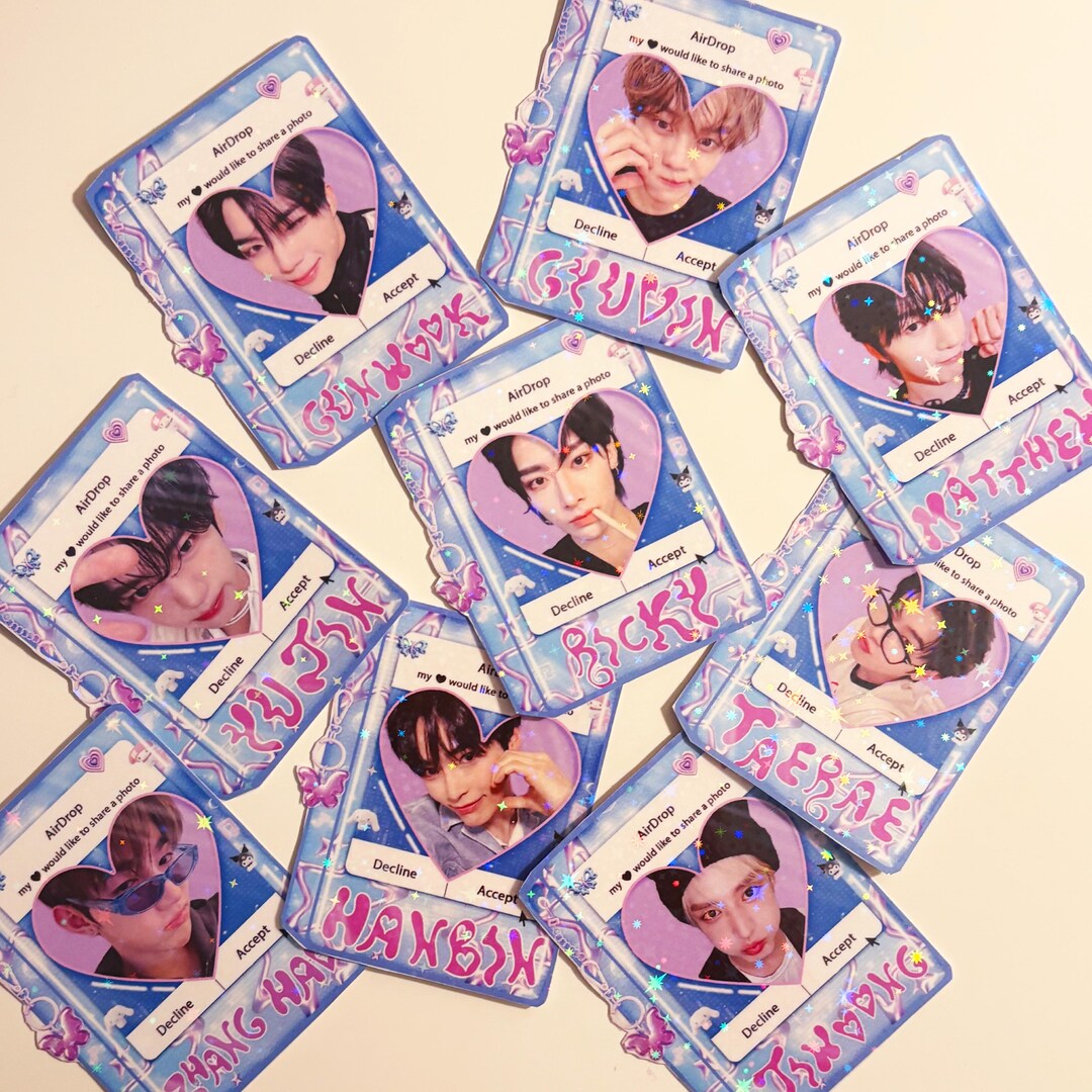 ZEROBASEONE ZB1 Kpop Holographic Stickers: Y2K Journal Deco - Etsy