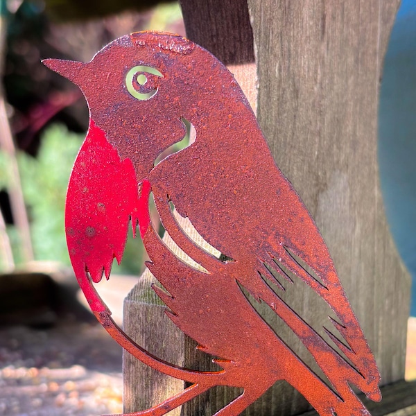 Metal Garden Robin - Etsy UK