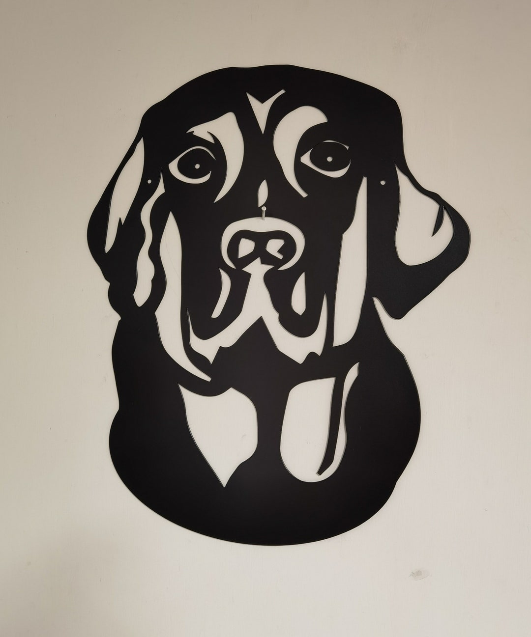 Labrador Portrait Metal Silhouette - Etsy