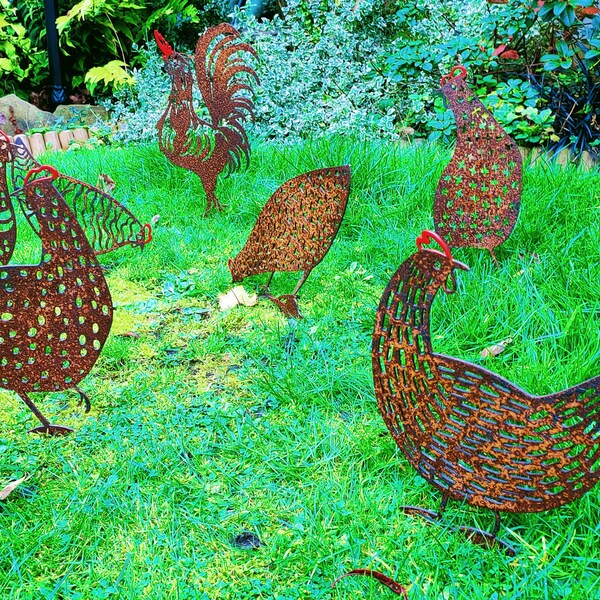 Rusty Metal Garden Art - Etsy UK
