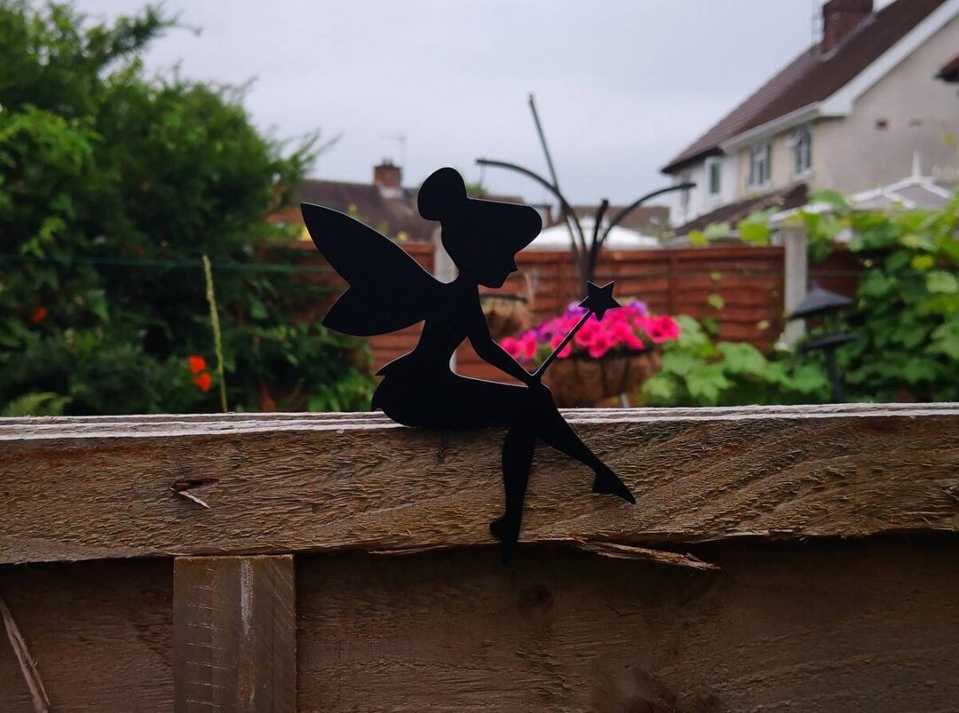 Fence Top Fairy, Fairy With Wand, Pixie, Tinkerbell - Etsy