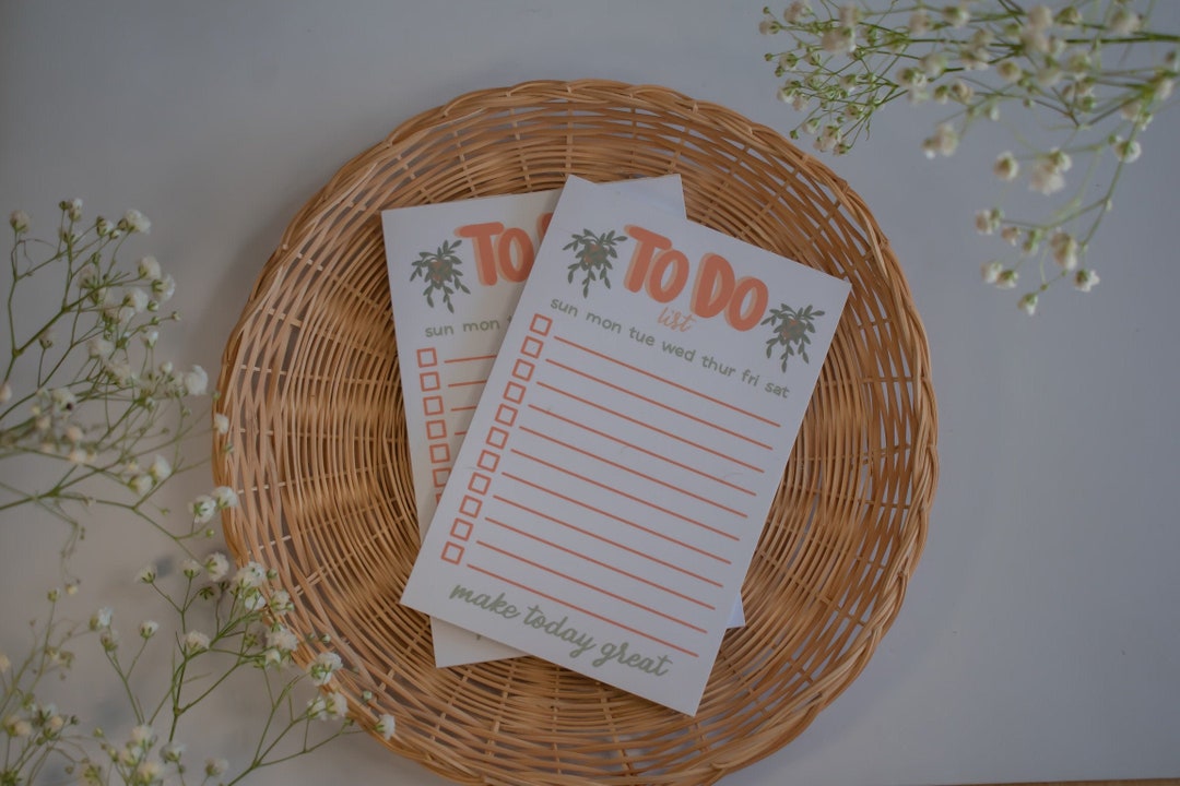 4x6" Plant to Do List, Cute Stationary, Notepad, Plants - Etsy