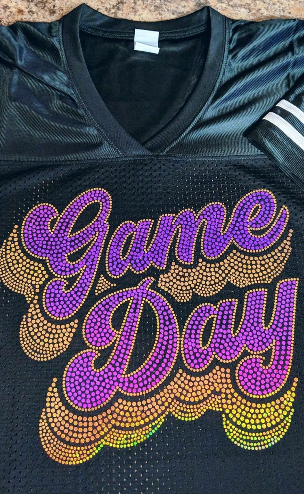 Game Day Spangle Bling DIY Sparkle Iron on Hotfix Transfer Bold Color ...