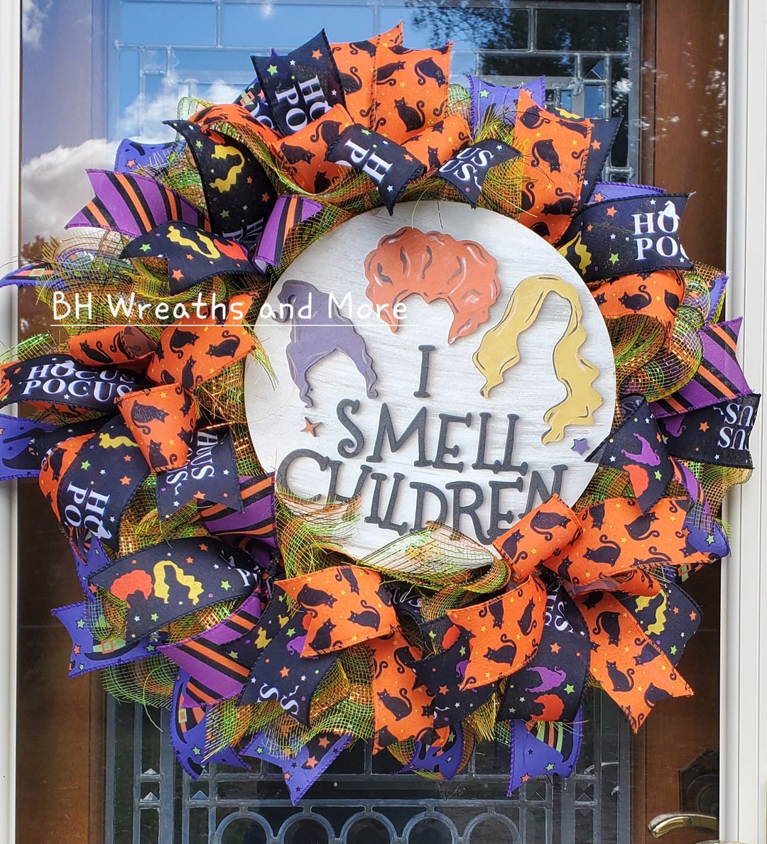 Hocus Pocus i Smell Children Halloween Wreath - Etsy