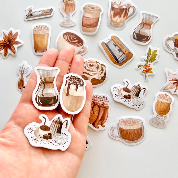 Latte Sticker - Etsy