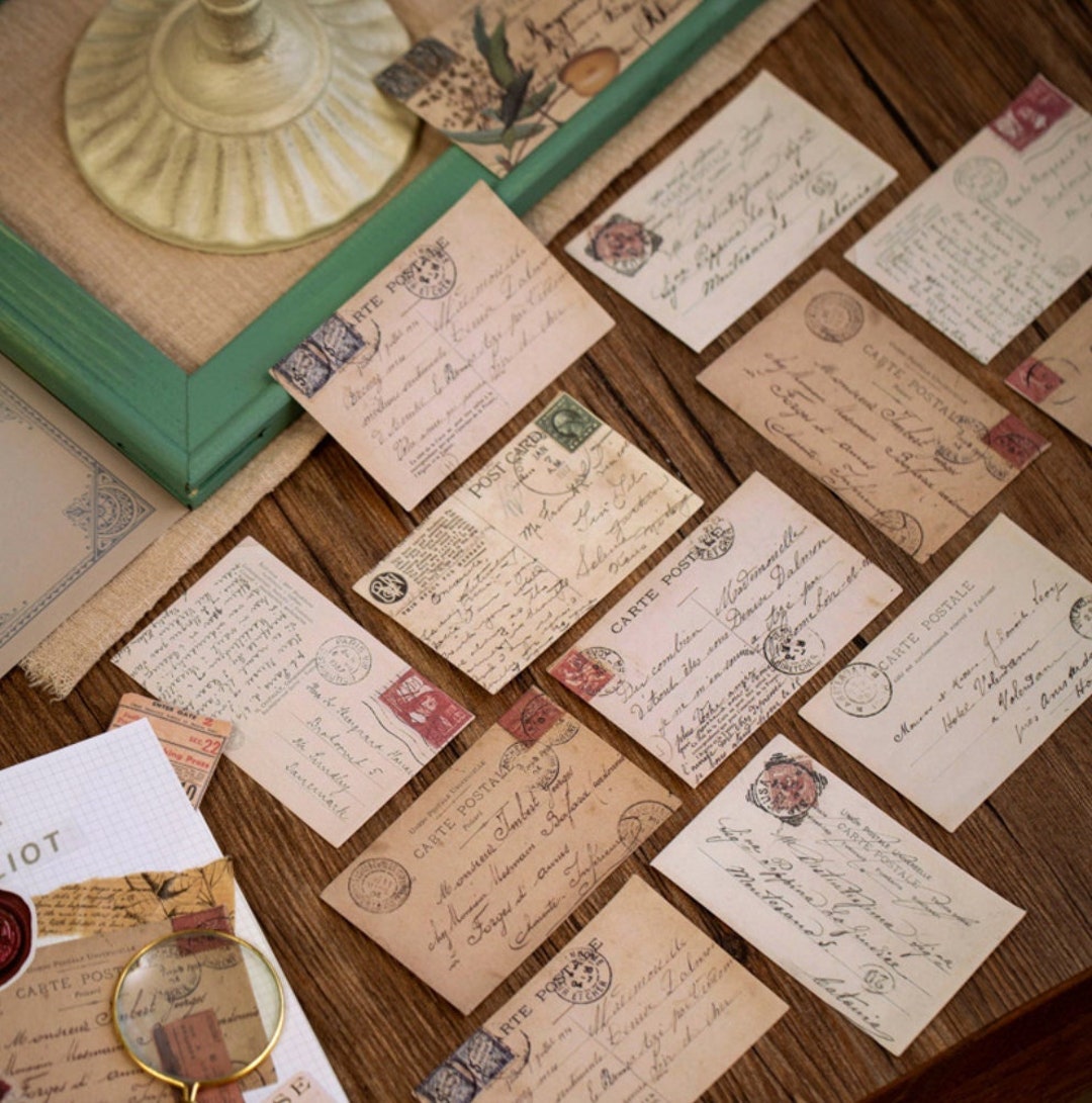 Small Postcard Letter Paper Kit 30pcs, Non-adhesive Reproduction ...