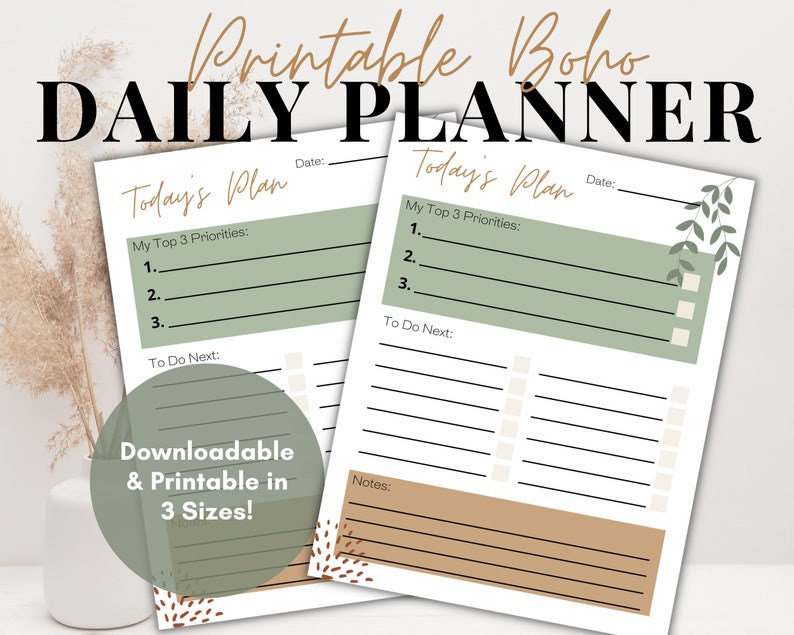 Boho Printable Planner | to Do List Printable | Daily Mom Planner ...