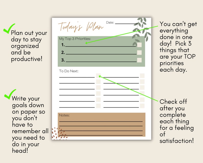 Boho Printable Planner | to Do List Printable | Daily Mom Planner ...