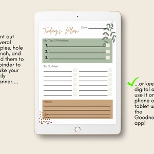 Boho Printable Planner to Do List Printable Daily Mom Planner Daily ...