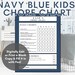 Navy Blue Chore Chart for Kids | Printable Kids Chore Chart | Editable ...