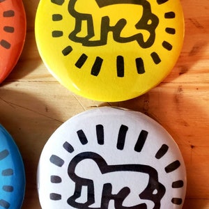 Keith Haring Radiant Baby 2.25 Inch Pins Buttons Badges - Etsy