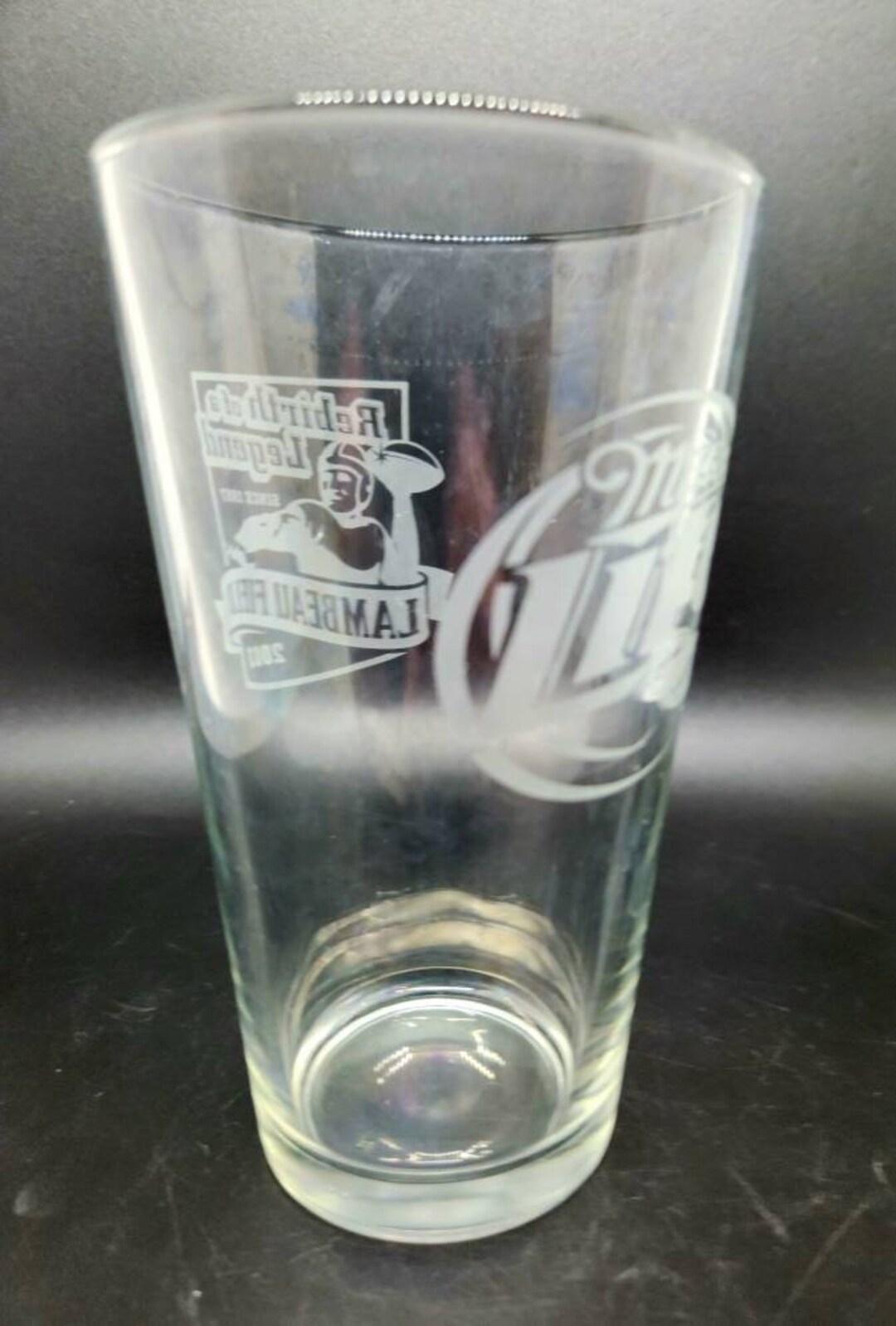 Vintage Miller Lite Rebirth of a Legend Lambeau Feild Pint Beer Glass ...