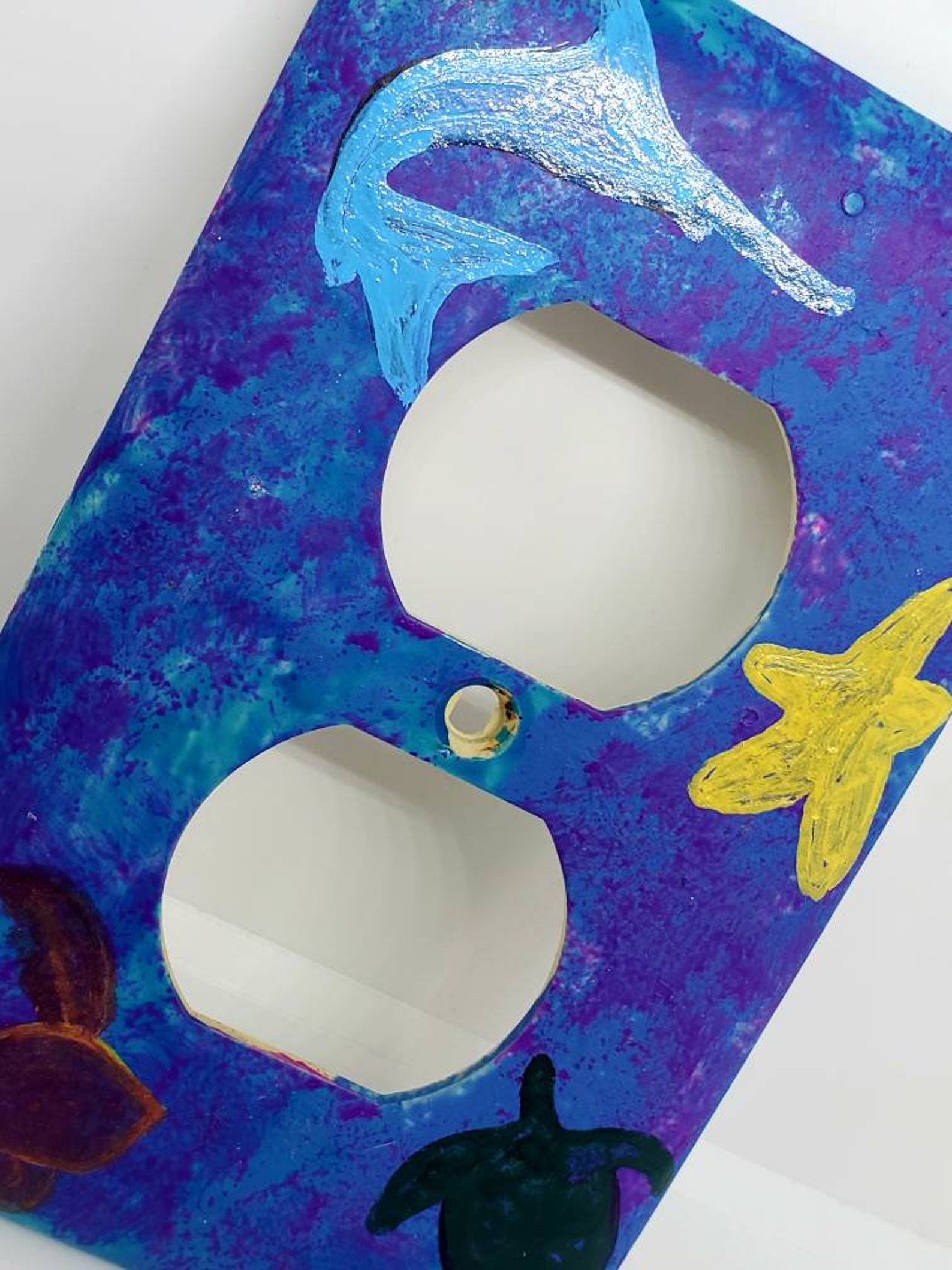 Handpainted Acyrlic Ocean Beach Theme Electrical Outlet Cover | Etsy