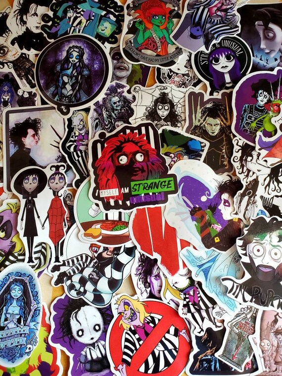 10 25 or 50 Random Tim Burton Stickers - Etsy