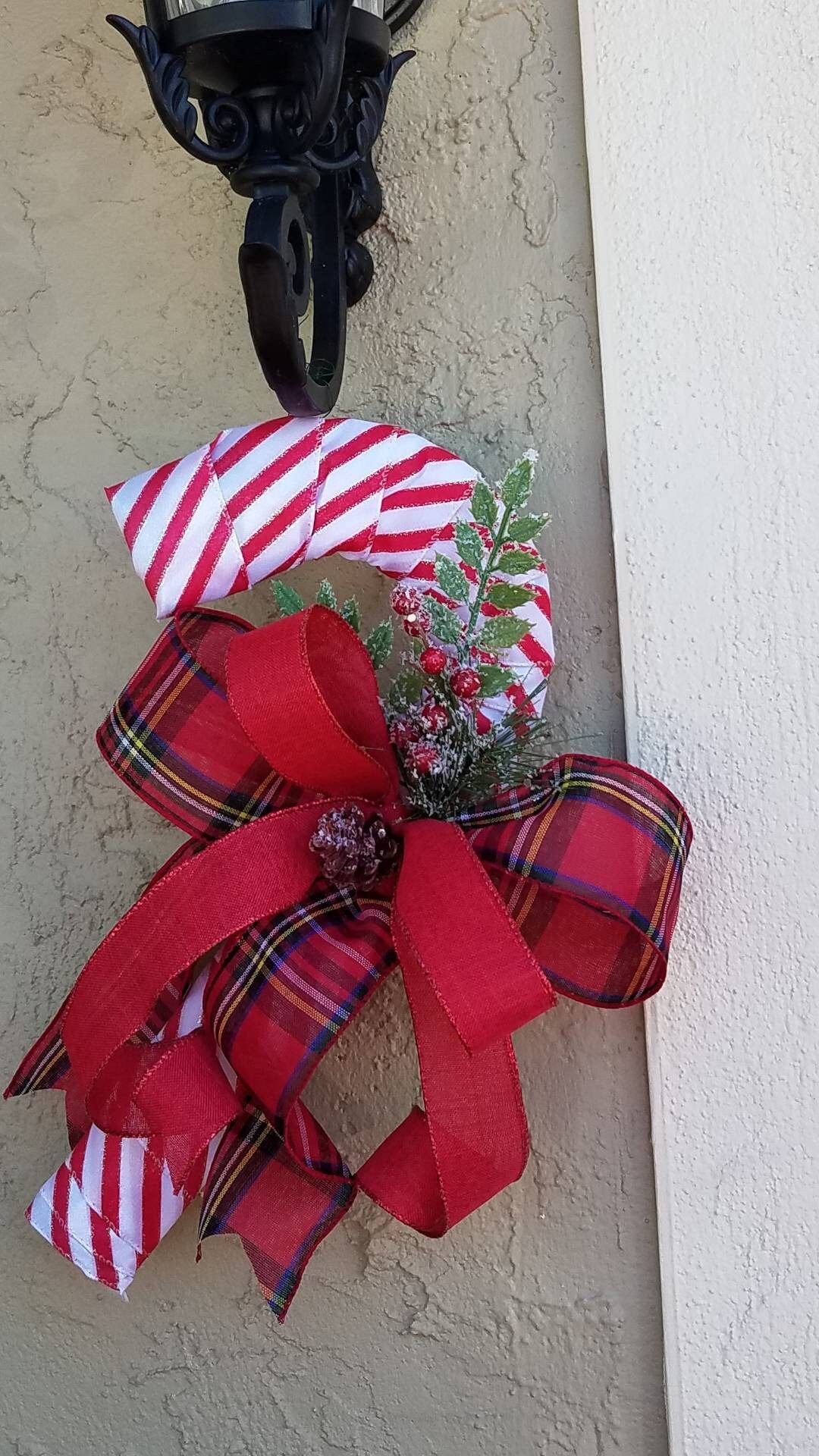 Candy Cane Christmas Swagcandy Cane Christmas Garage Light - Etsy