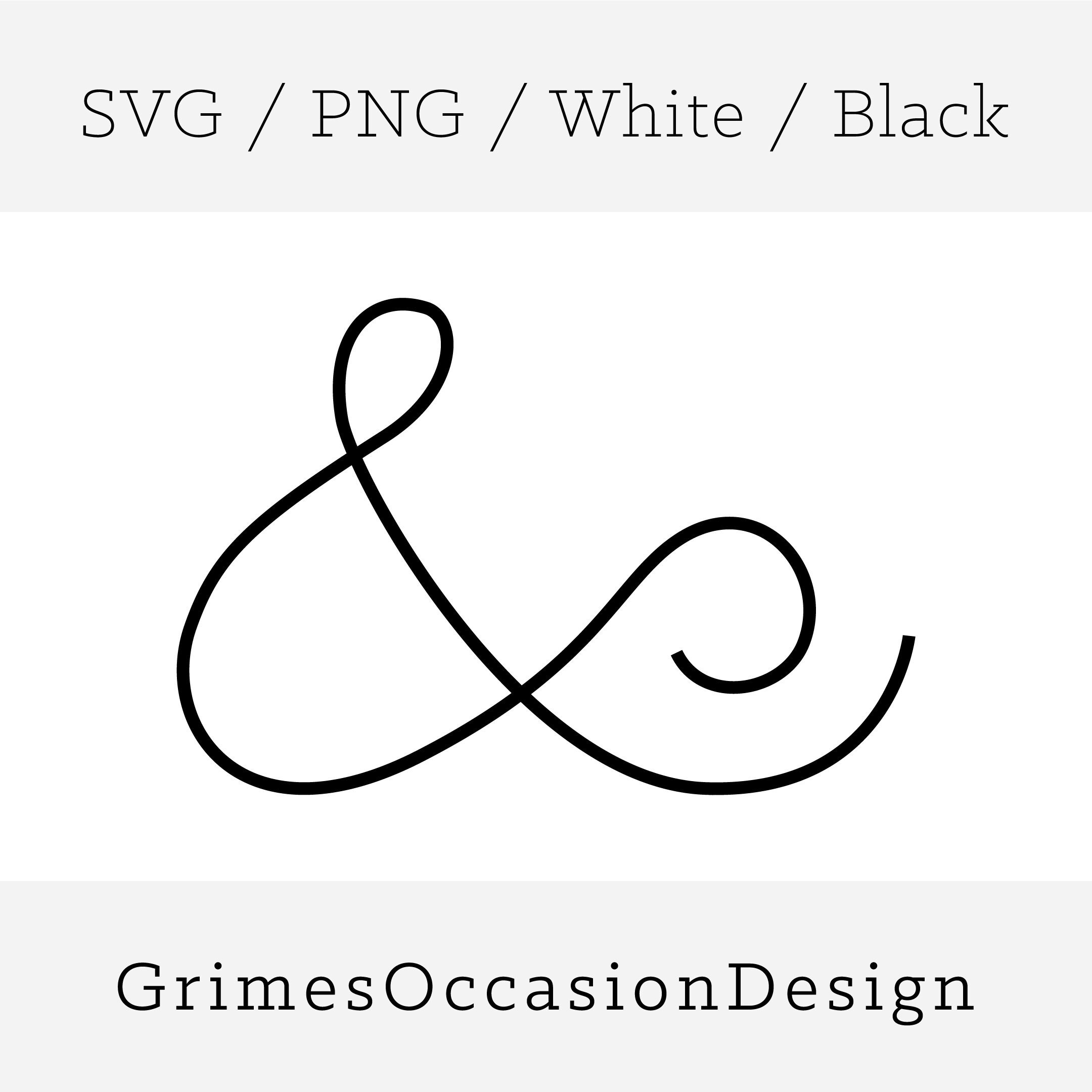 Ampersand SVG PNG Wedding Cricut | Etsy