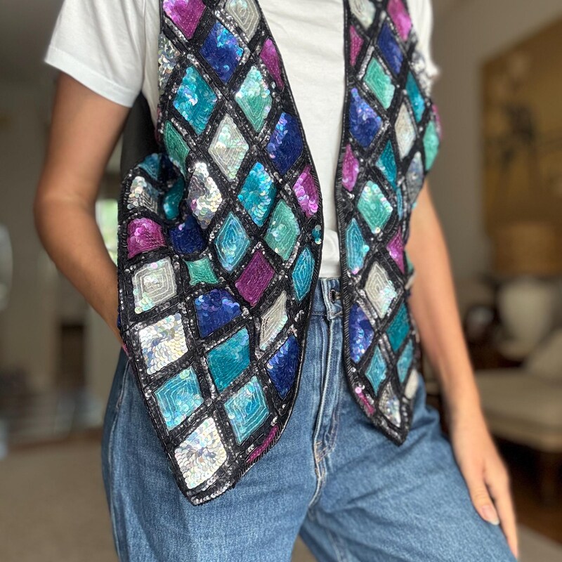 80s Vest - Etsy