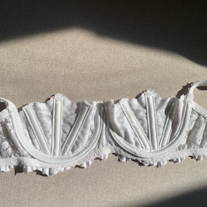 Vintage White Lace Bra - Etsy