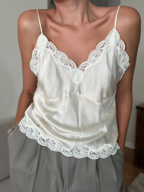 silk lace camisole - Gem