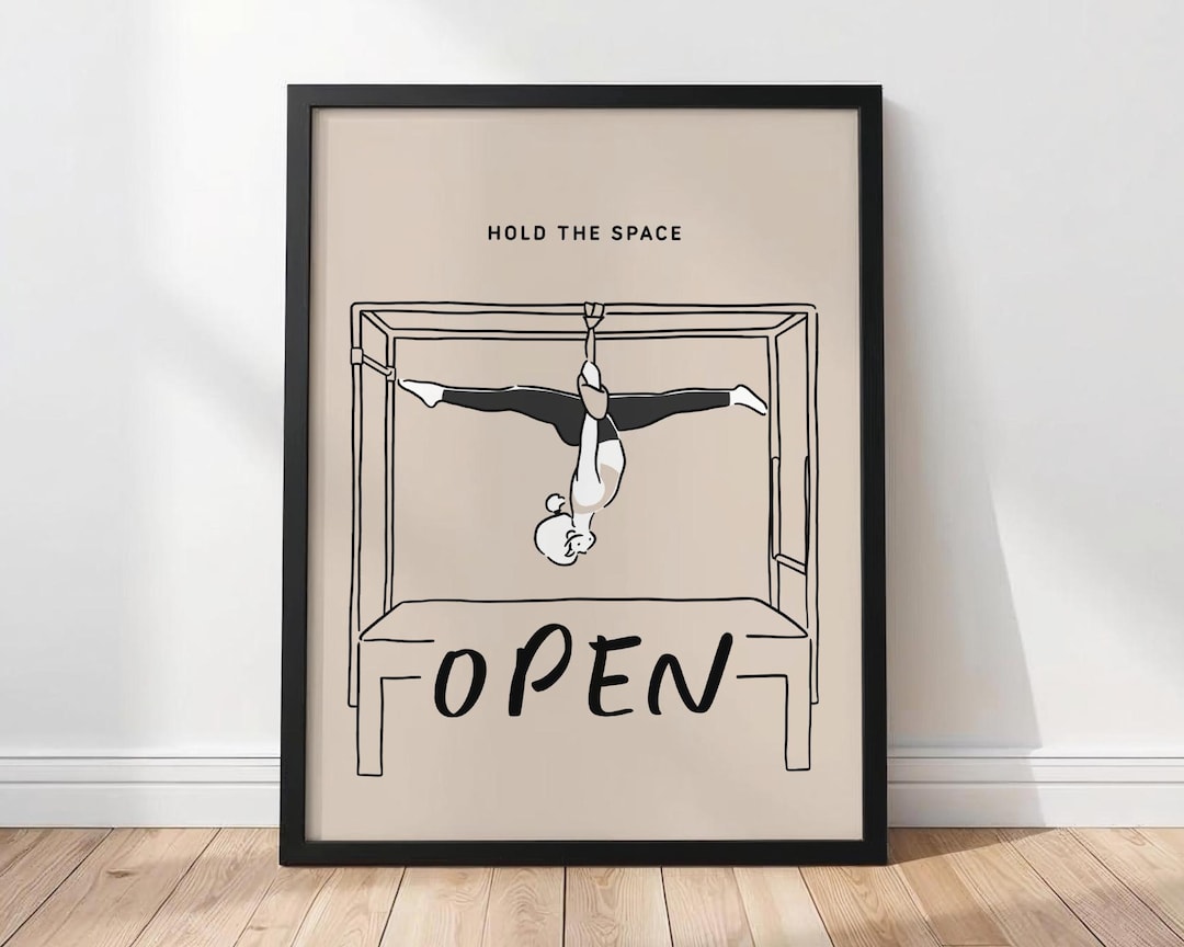 Open Sign Pilates Studio Printable, Cute Inspirational Pilates Quote ...