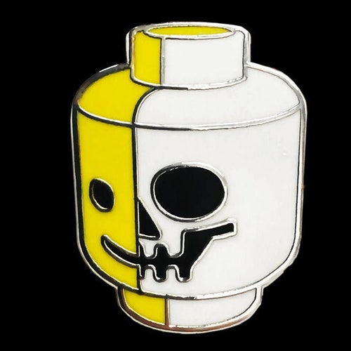 Skull Lego Head Embroidered Patch - Etsy