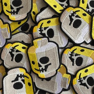 Skull Lego Head Embroidered Patch - Etsy