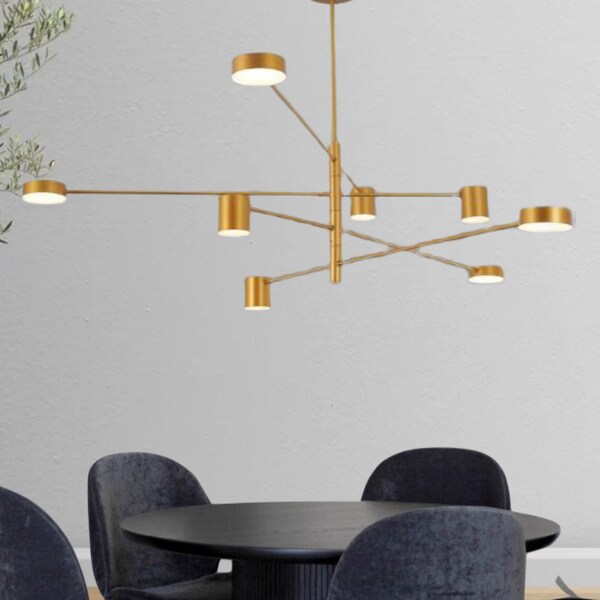 Multi Arm Ceiling Light - Etsy