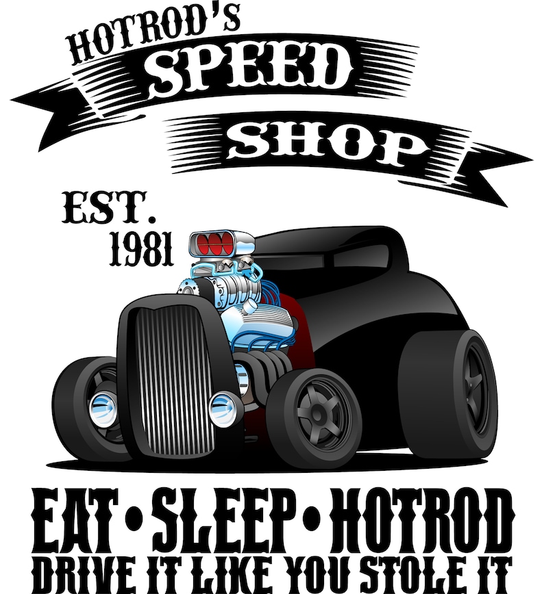 Hot Rod Speed Shop SVG - Etsy