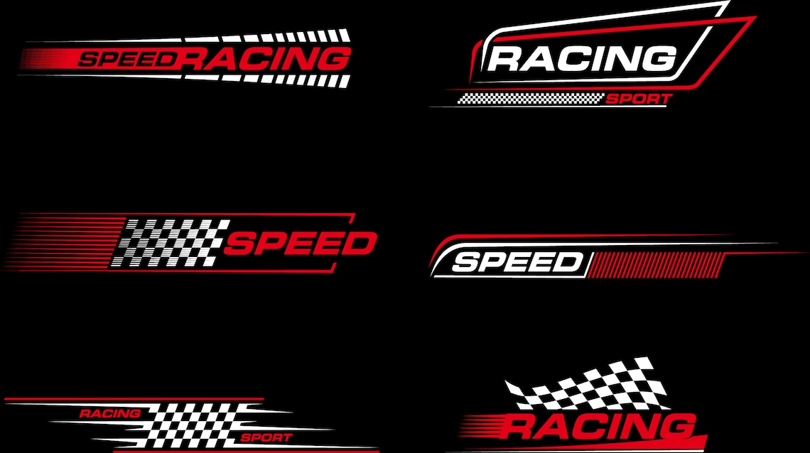 Racing Graphics Logo 20 Designs SVG ESP AI Png - Etsy