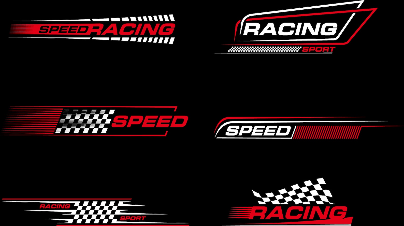 Racing Graphics Logo 20 Designs SVG ESP AI Png - Etsy