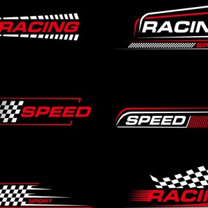 Racing Graphics Logo 20 Designs SVG ESP AI Png - Etsy