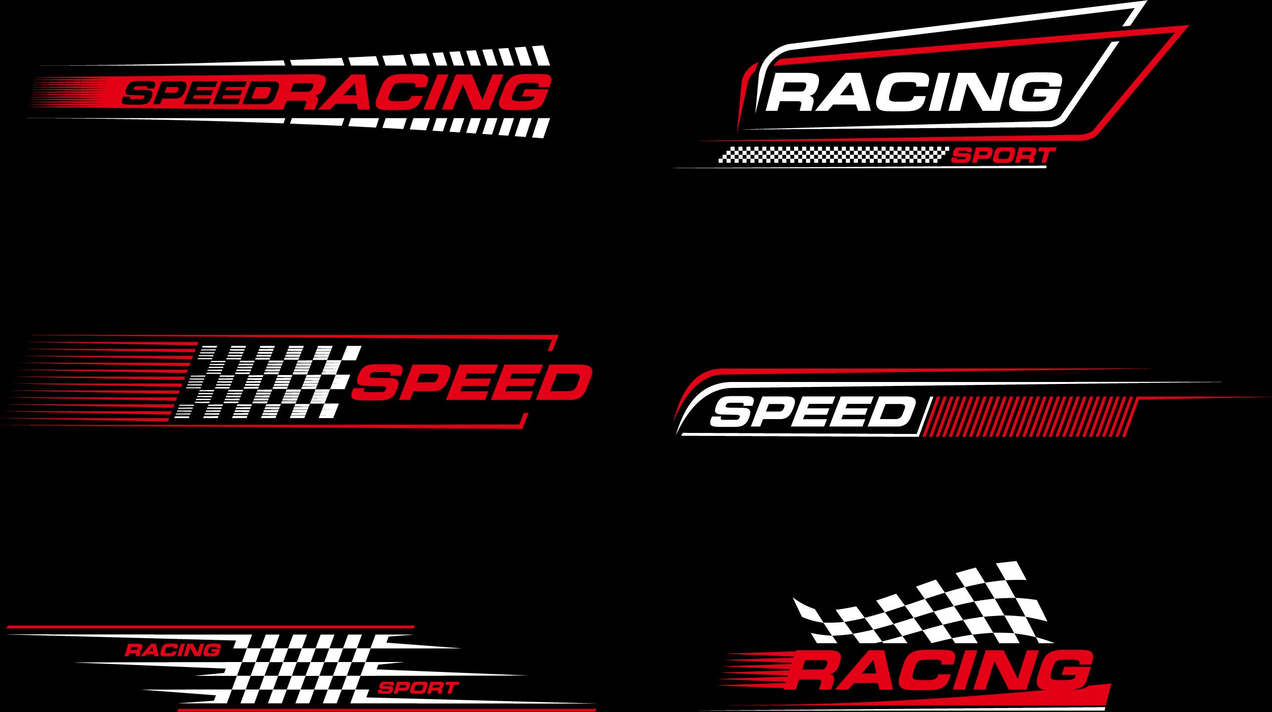 Racing Graphics Logo 20 Designs SVG ESP AI Png - Etsy