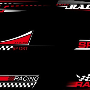 Racing Graphics Logo 20 Designs SVG ESP AI Png - Etsy