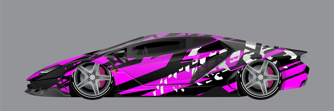 Car Wrap Design Graphic Livery Purple SVG ESP AI - Etsy