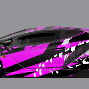 Car Wrap Design Graphic Livery Purple SVG ESP AI - Etsy